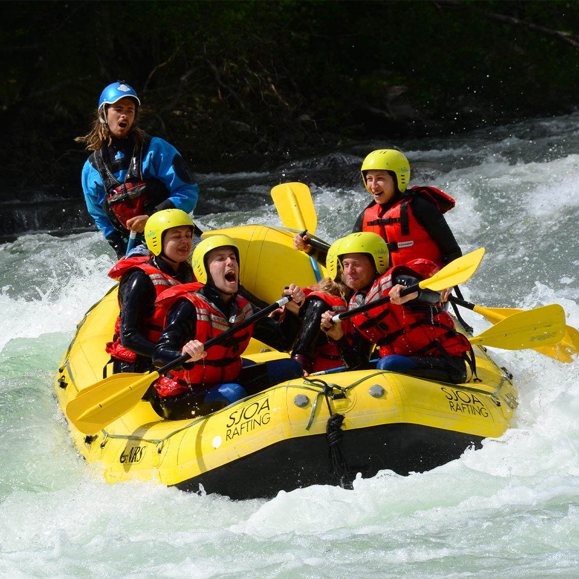 Dagstur rafting på Sjoa med Sjoa Rafting AS i Heidal